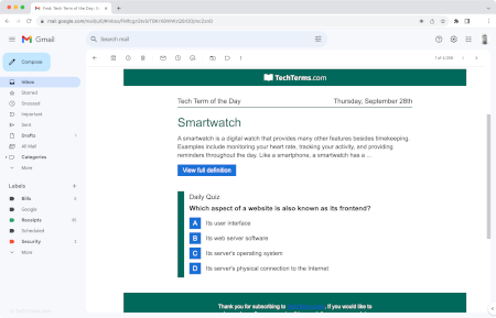 Webmail Definition - What is a webmail service?